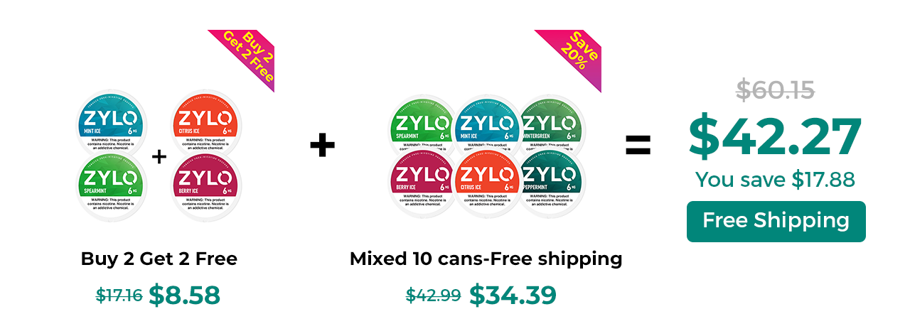 Buy 2 Get 2 Free - ZYLO | Nicotine Pouches